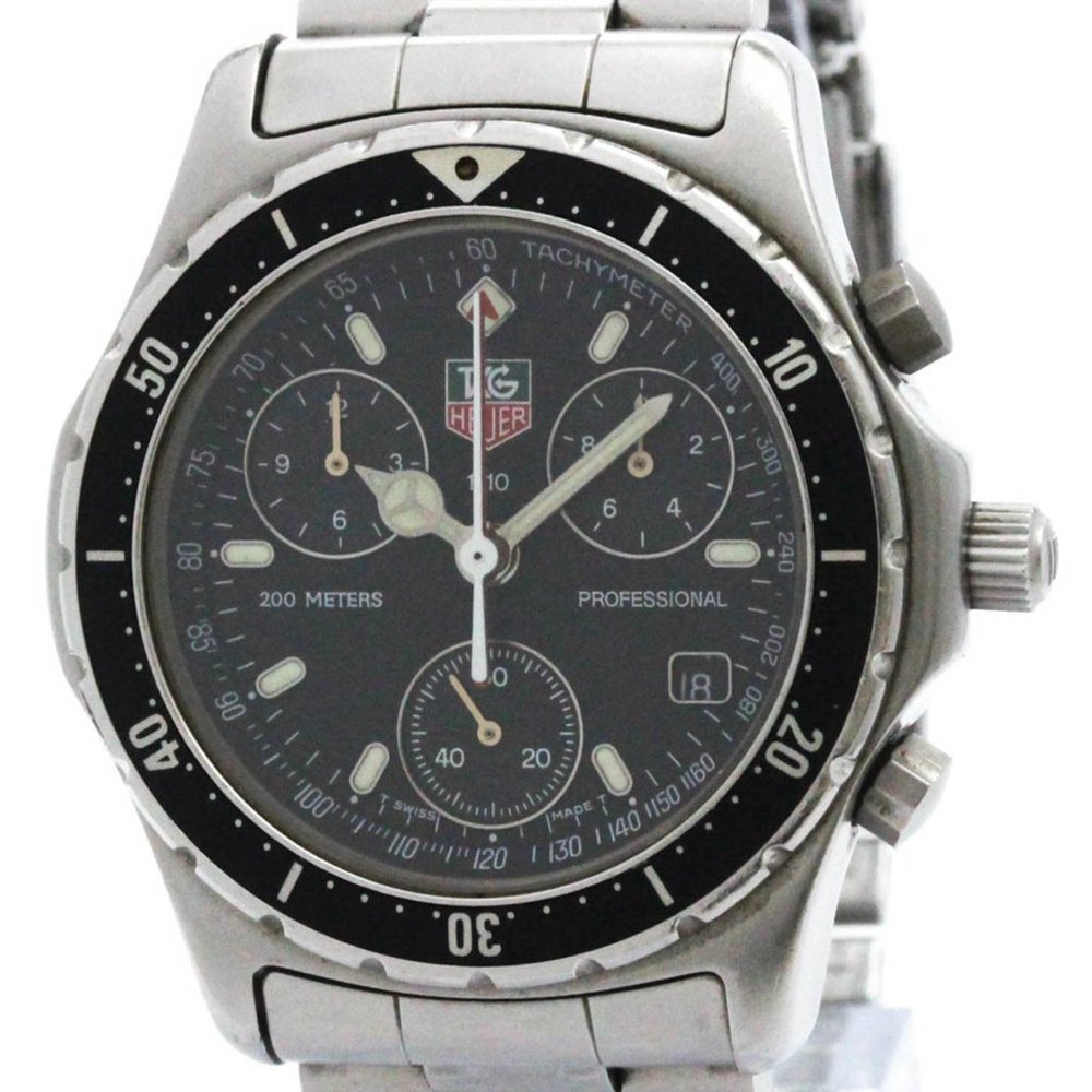 Tag Heuer Professional Chronograph Steel Quartz Mens … - Gem